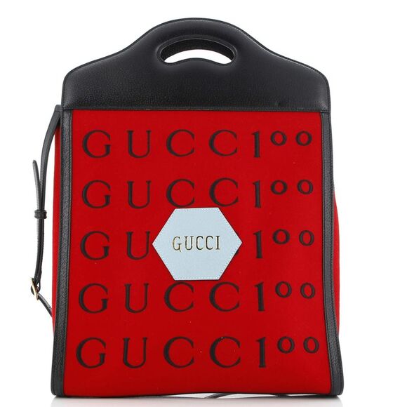 Gucci | Bags | Gucci Aria 0th Anniversary Cut Out Handle Tote ...
